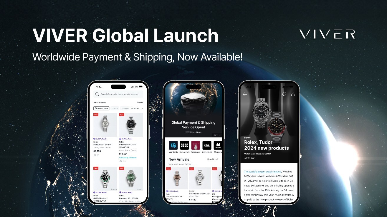 VIVER Launches Global Luxury Watch Trading Service